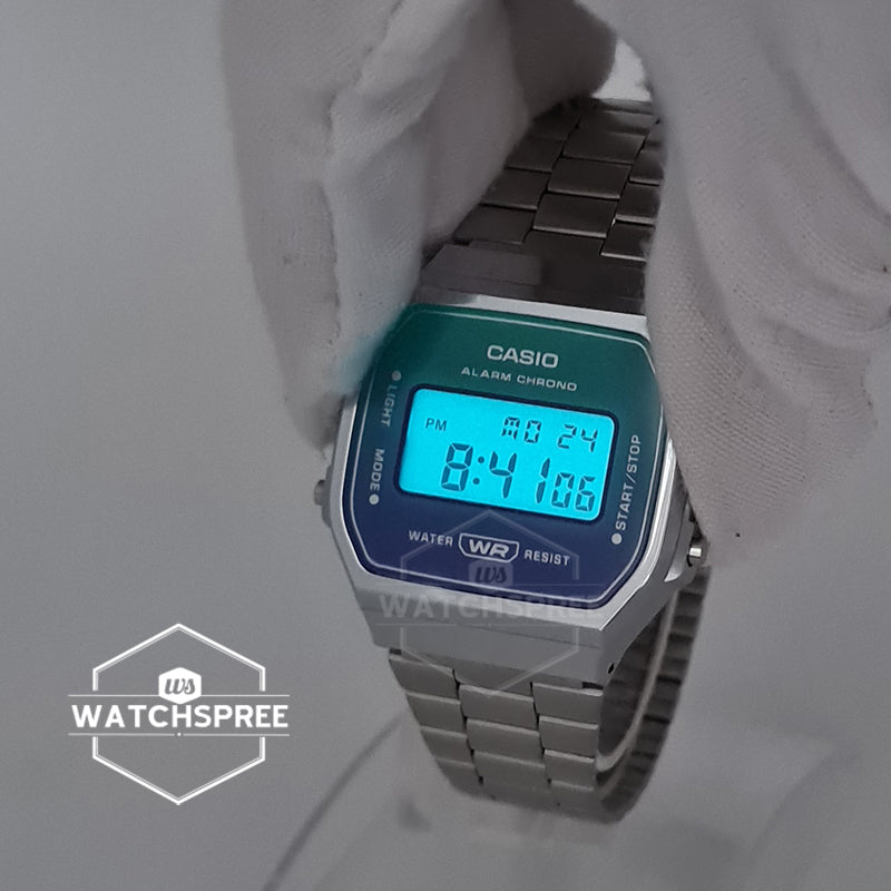 Casio Vintage Style Digital Stainless Steel Band Watch A168WER-2A| Watchspree