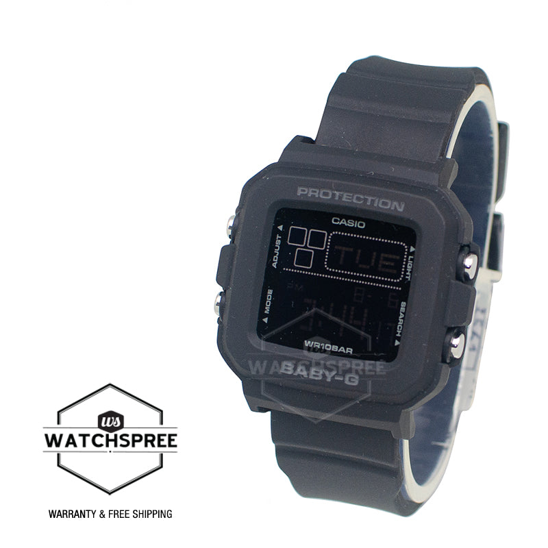 Casio Baby-G BGD-10 Lineup Black Resin Band Watch BGD10-1D BGD-10-1D BGD-10-1| Watchspree