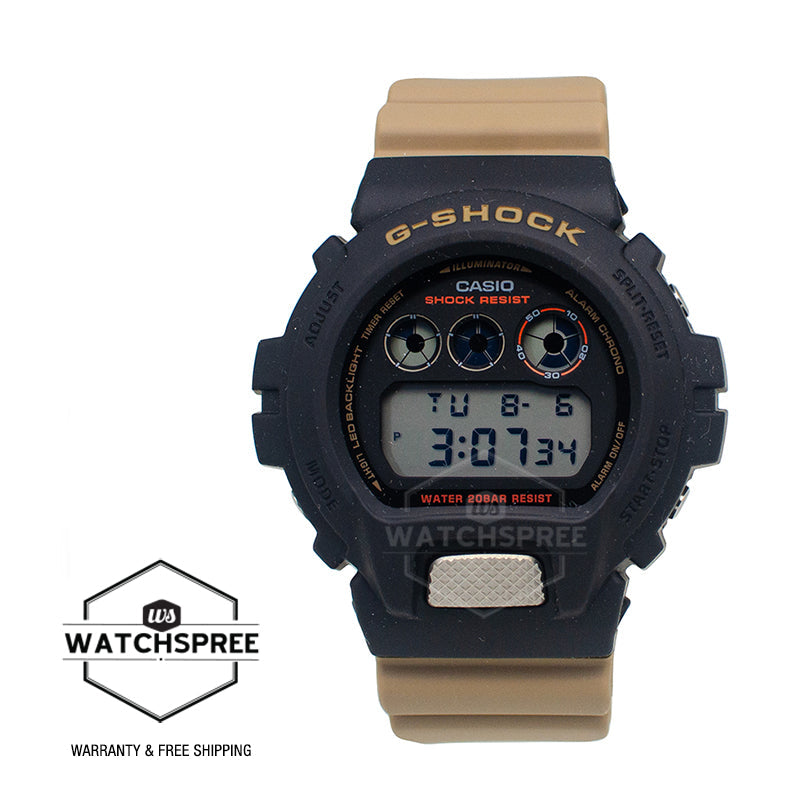 Casio G-Shock DW-6900 Lineup Two-Tone Utility Series Beige Resin Band Watch DW6900TU-1A5 DW ...
