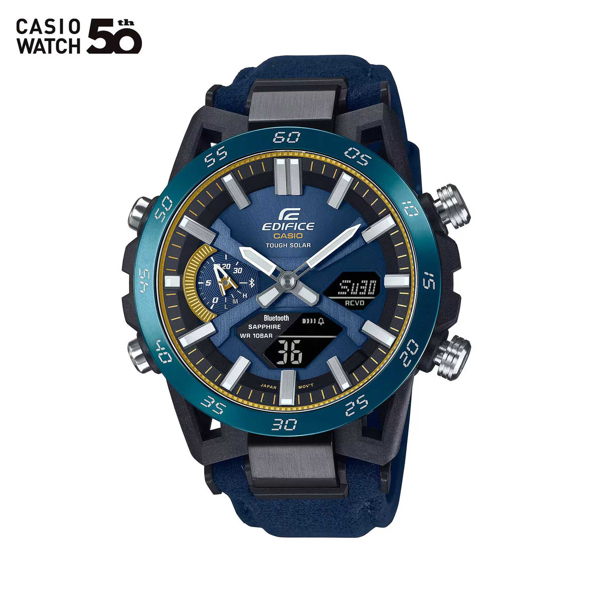 Casio Edifice ECB-2000 Lineup SOSPENSIONE 50th Anniversary Tough Solar Bluetooth¶© Blue ...