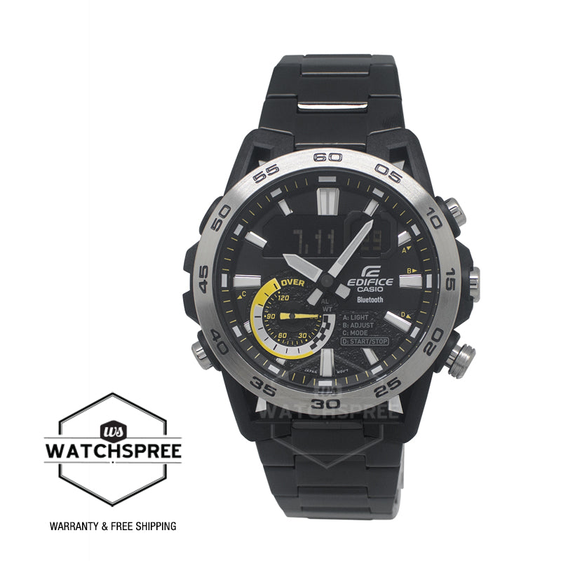 Casio Edifice SOSPENSIONE ECB-40 Lineup Bluetooth¶© Stainless Steel Band Watch ECB40DC-1A ECB ...