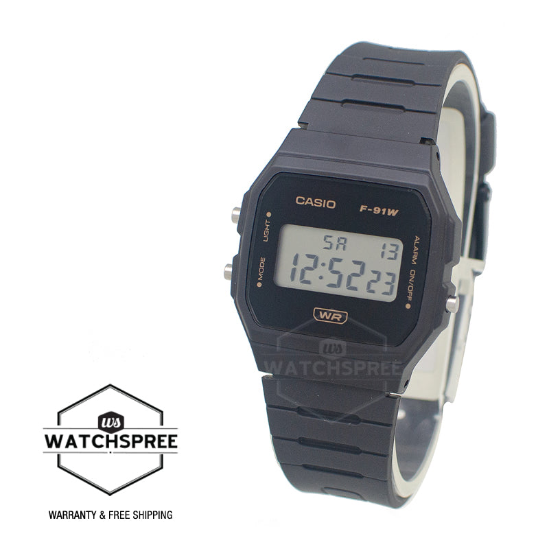 Casio Digital Pop Series Bio-Based Dark Grey Resin Band Watch F91WB-8A F-91WB-8A| Watchspree