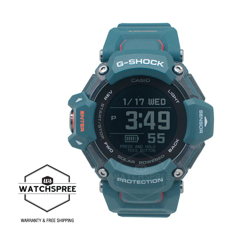 Casio G-Shock GBD-H2000 Lineup G-SQUAD Bluetooth® Tough Solar Multi-Sport Series Bio-Based Blue ...