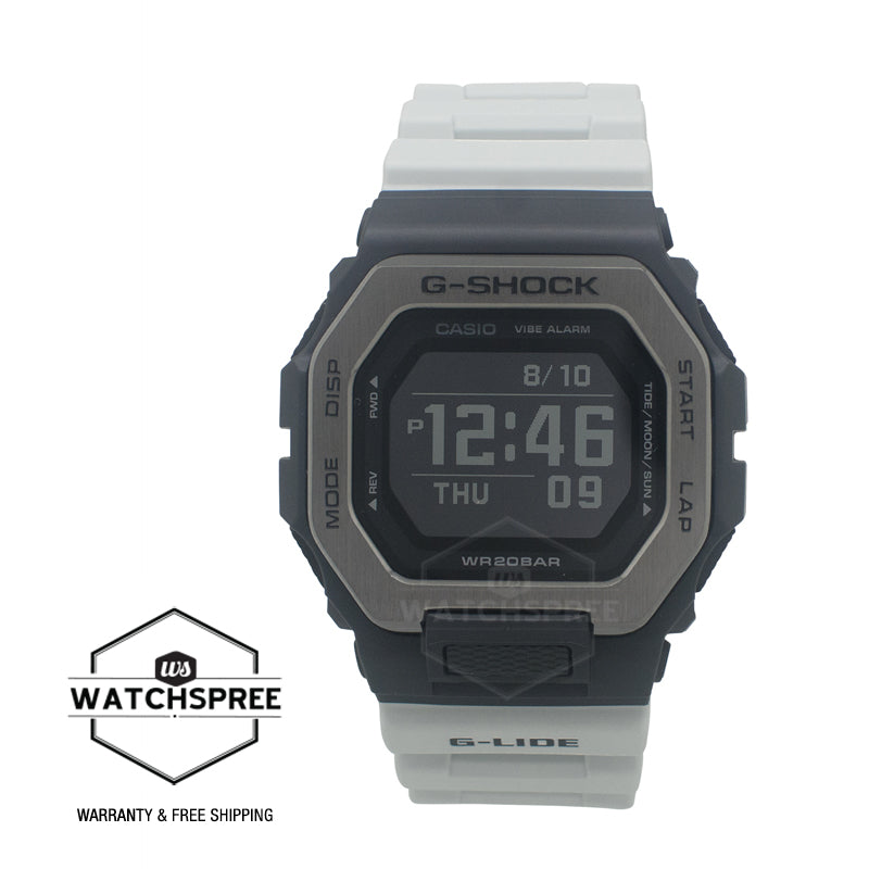 Casio G-Shock G-LIDE GBX-100 Lineup Bluetooth¶© Light Grey Resin Band Watch GBX100TT-8D GBX ...