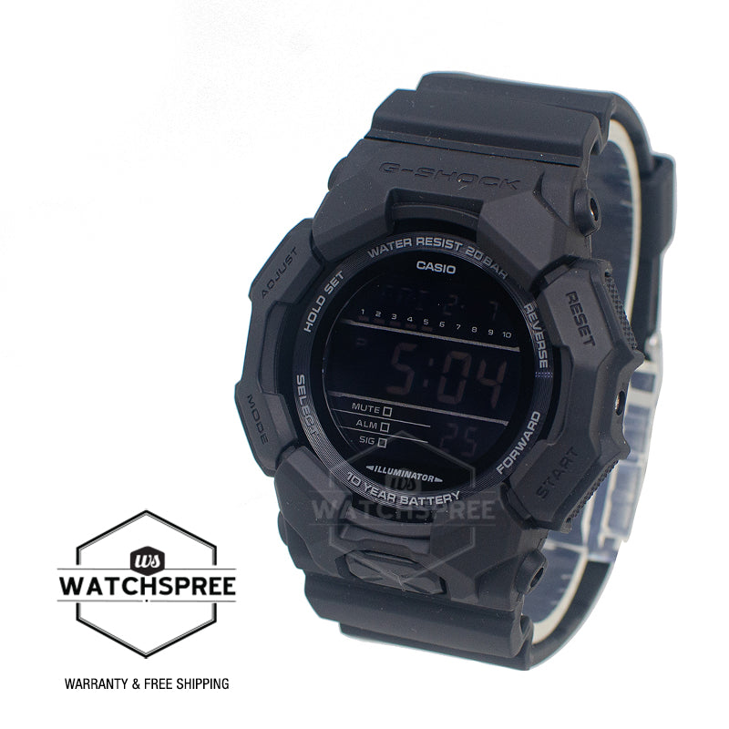 Casio G-Shock GD-010 Lineup Carbon Core Guard Structure Bio-Based Black Resin Band Watch GD010 ...