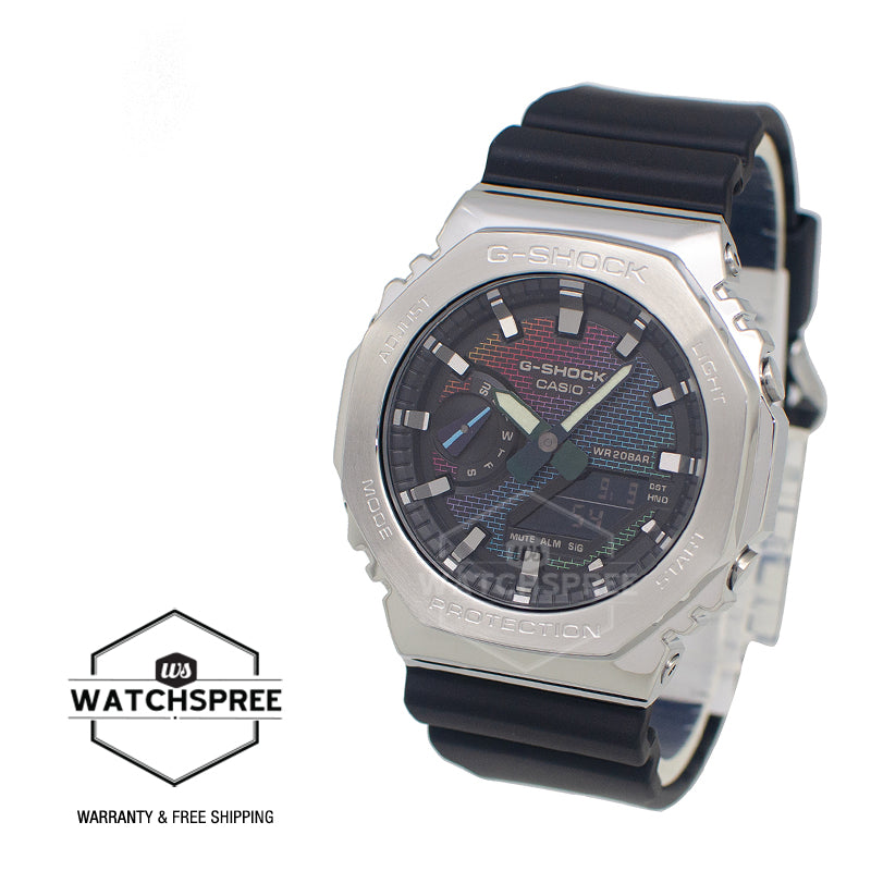Casio G-Shock G-Steel GM-2100 Lineup Rainbow Brick Wall Series Bio-Based Watch GM2100RW-1A GM ...