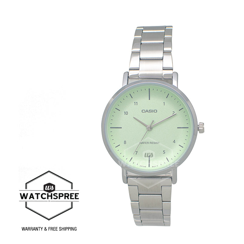 Casio Ladies' Analog Stainless Steel Band Watch LTPVT03D-3B LTP-VT03D-3B| Watchspree
