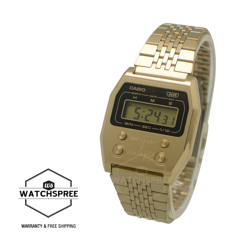 Casio Digital Vintage 52QS-14B Revival from the 70's Watch A1100G-5D ...