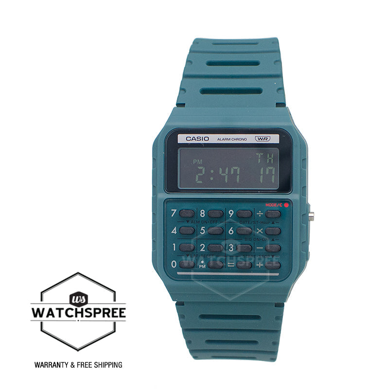 Casio Digital Pop Series Dual Time Calculator Bio-Based Green Resin ...