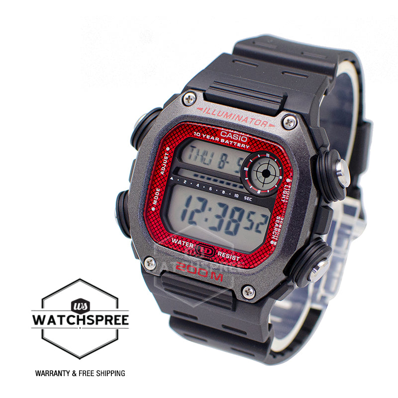 Casio Standard Digital Black Resin Band Watch DW291H-1B DW-291H-1B ...