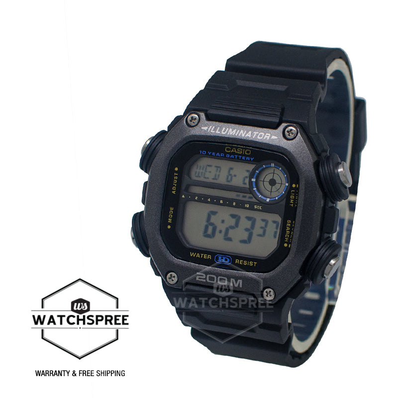 Casio Digital Black Resin Band Watch DW291HX-1A DW-291HX-1A| Watchspree