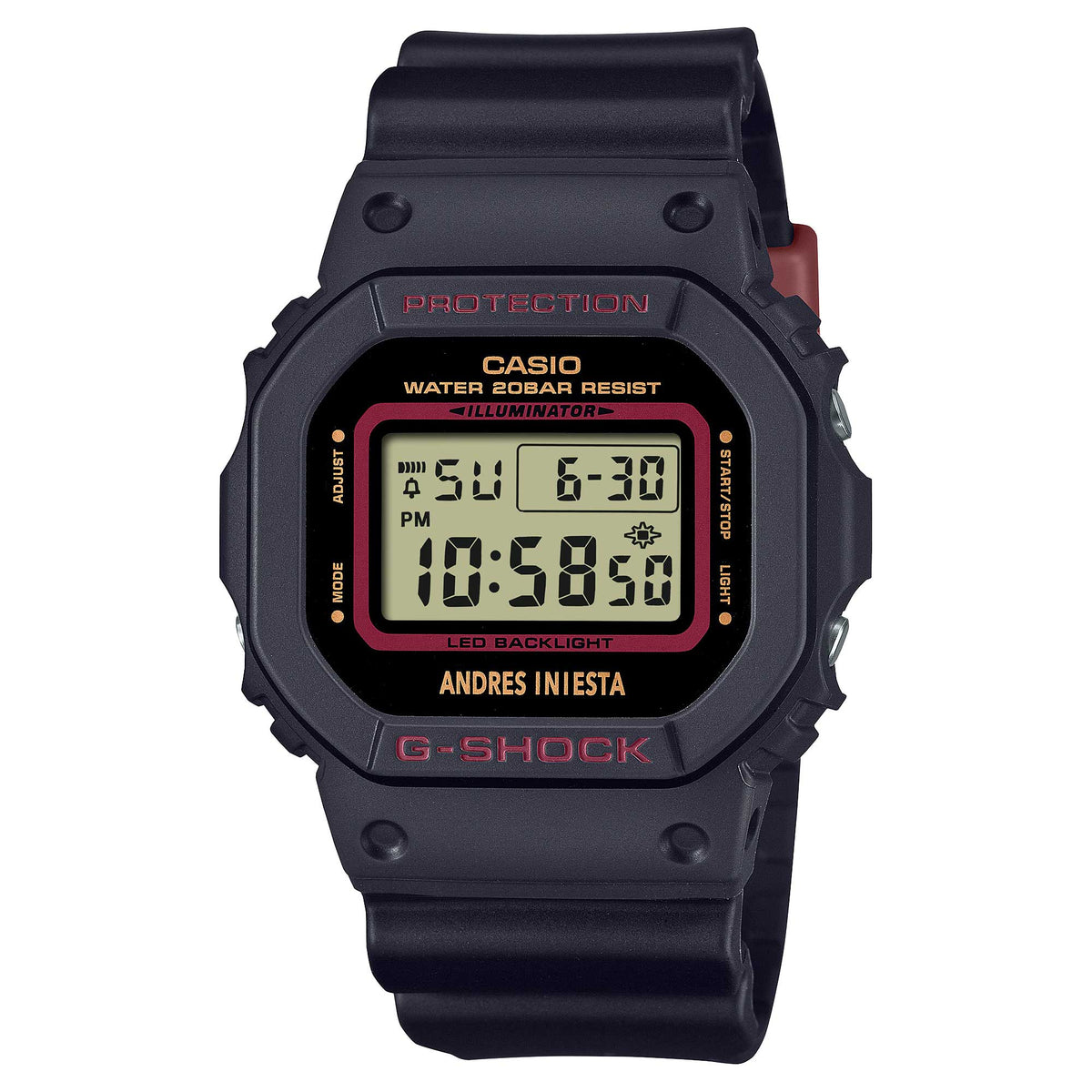 Casio G-Shock DW-5600 Lineup Football Player Andrés Iniesta's Signature ...