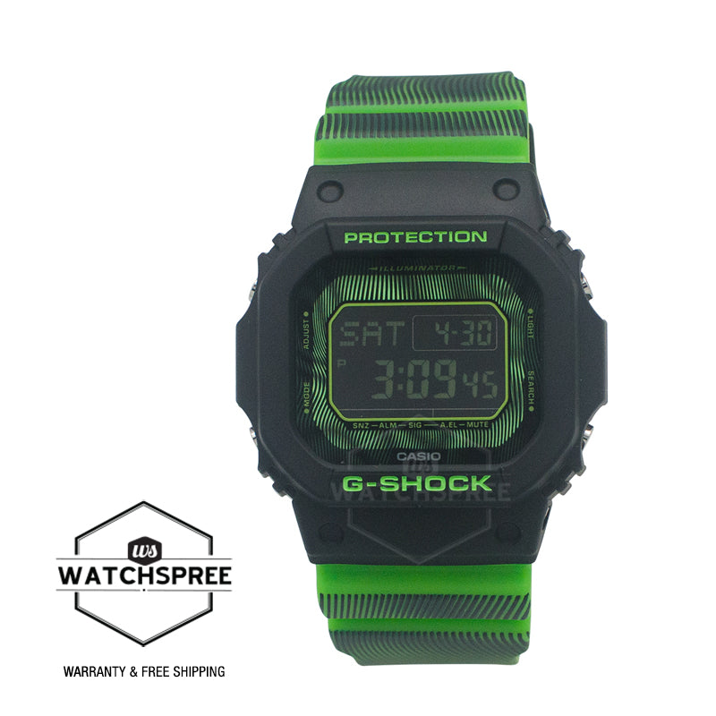 Casio G-Shock DW-D5600 Lineup Time Distortion Series Multicolour Resin ...