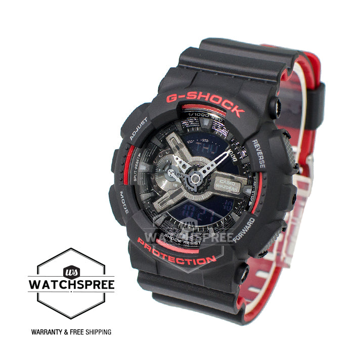 Casio G-Shock Black & Red Series Special Color Models Black Resin Watch ...