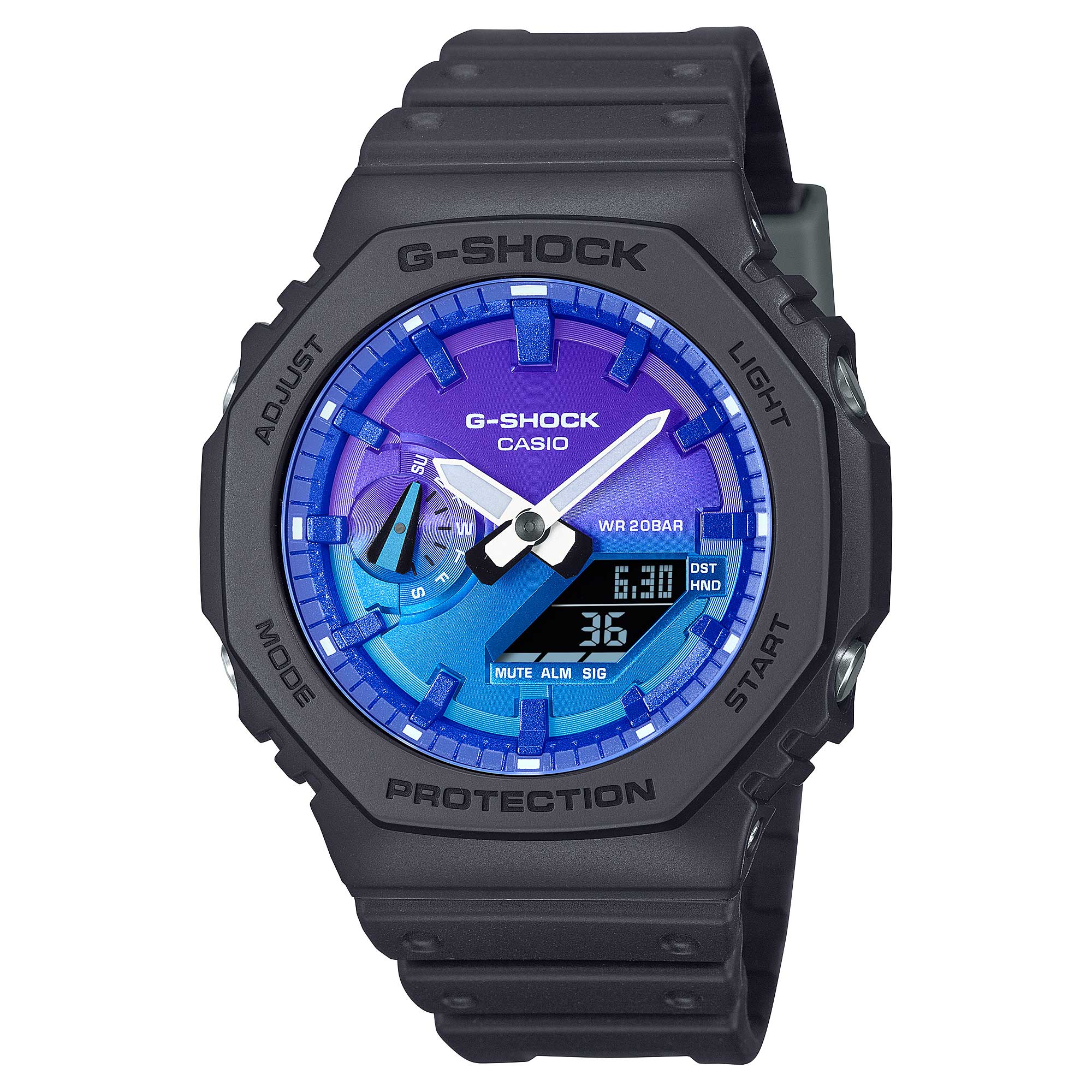 Casio G-Shock GA-2100 Lineup Carbon Core Guard Structure Flame Inside ...