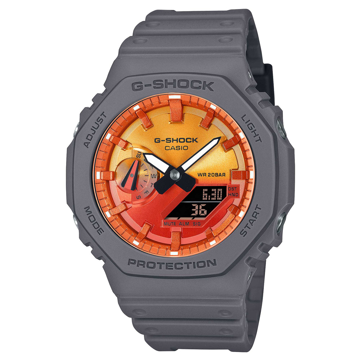 Casio G-Shock GA-2100 Lineup Carbon Core Guard Structure Flame Inside ...