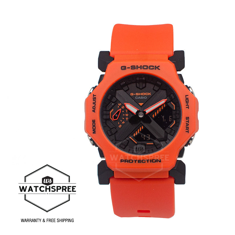 Casio G-Shock GA-2300 Lineup Functional Logo Series Bio-Based Orange ...