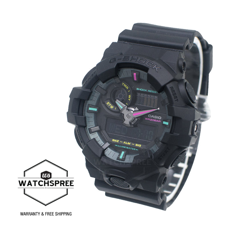 Casio G-Shock GA-700 Lineup Multi Fluorescent Accents Series Bio-Based ...
