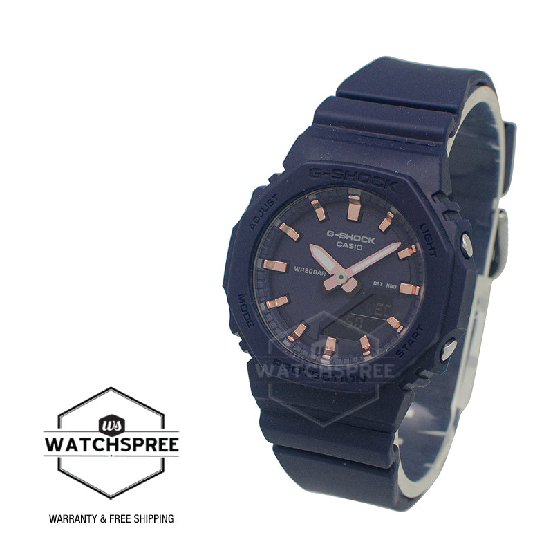 Casio G-Shock for Ladies' Bio-Based Navy Blue Resin Band Watch GMAP210 ...