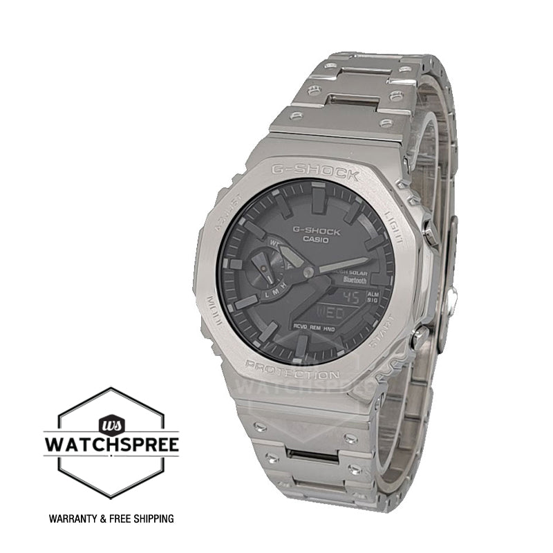 Casio G-Shock GM-B2100 Lineup Full Metal Case Bluetooth® Tough Solar Stainless Steel Band Watch ...