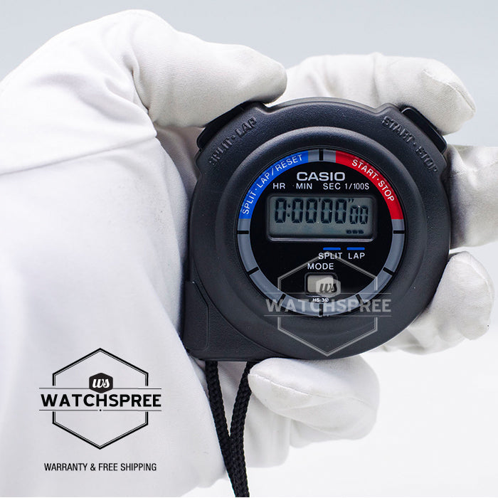Casio Black Stopwatch HS3V-1B HS-3V-1B| Watchspree