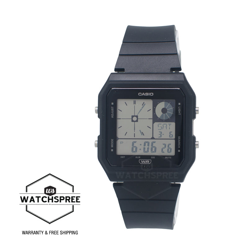 Casio Analog Digital Bio-Based Black Resin Band Watch LF20W-1A LF-20W ...