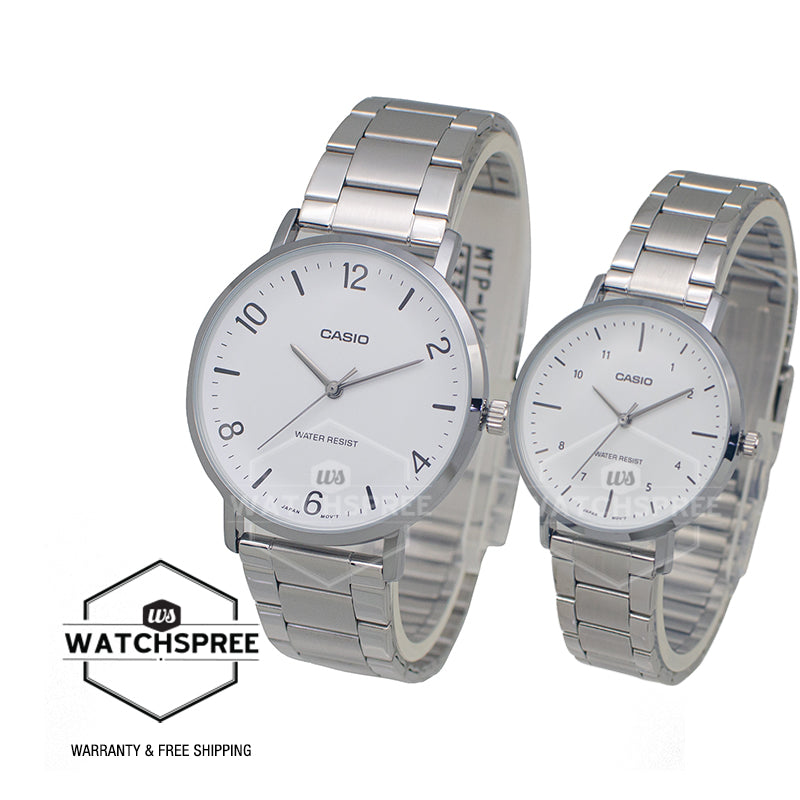 Casio Couple Stainless Steel Band Watch LTP-VT03D-7B MTP-VT03D-7B [Cou ...
