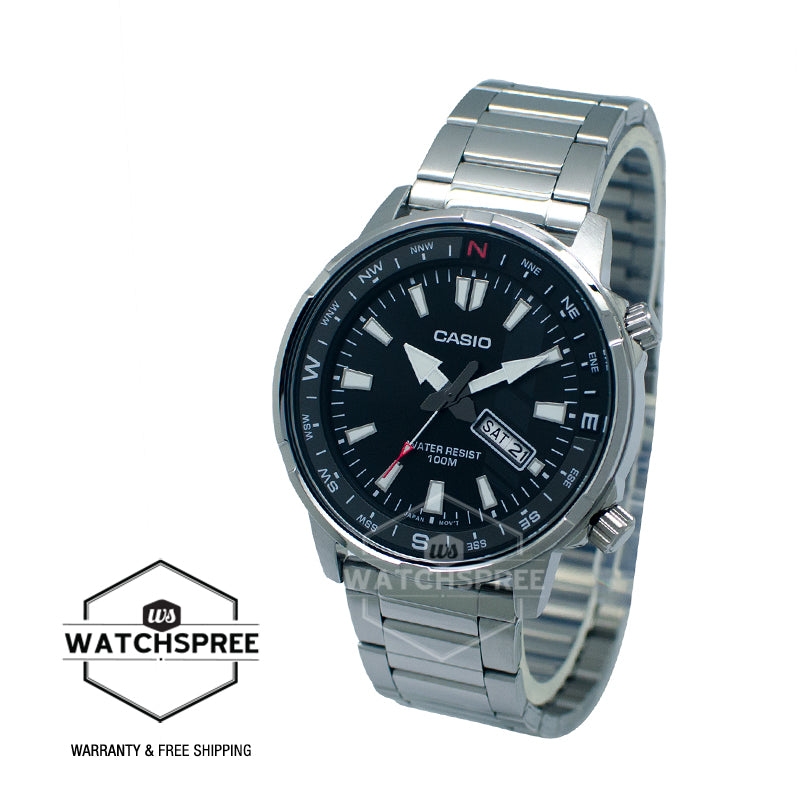 Casio Men's Analog Sporty Stainless Steel Band Watch MTD130D-1A MTD ...