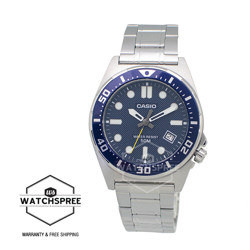 Casio Men's Analog Sporty Stainless Steel Band Watch MTD135D-2A MTD ...