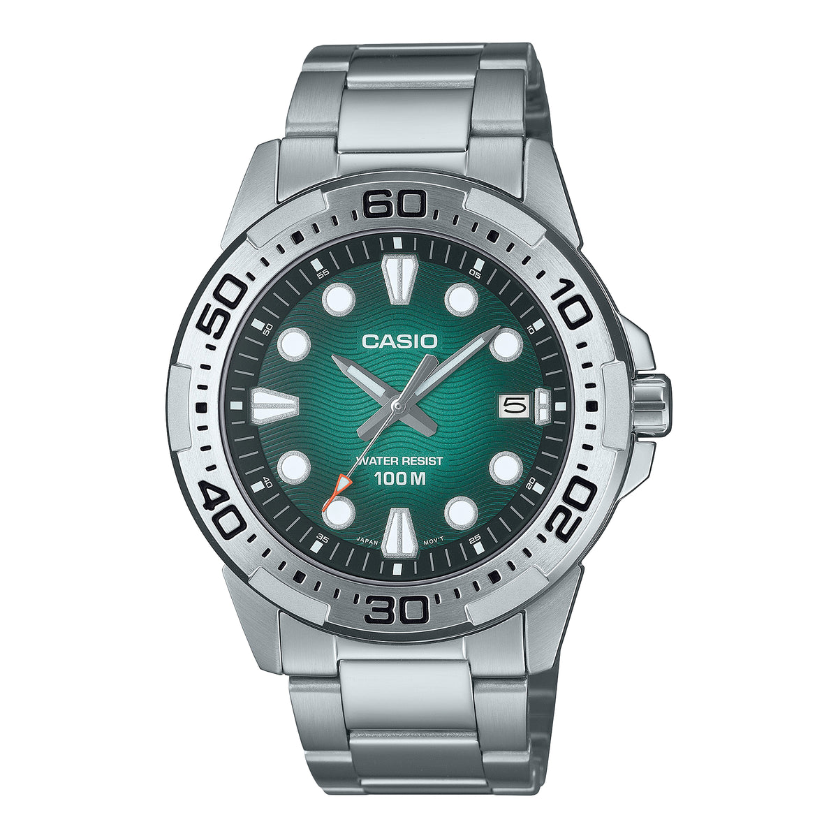 Casio Men's Analog Marine Sports Stainless Steel Band Watch MTD140D-3A ...