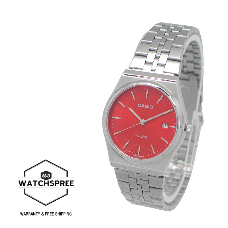 Casio Men's Analog Retro Look Minimalist Dial Watch MTPB145D-4A2 MTP ...