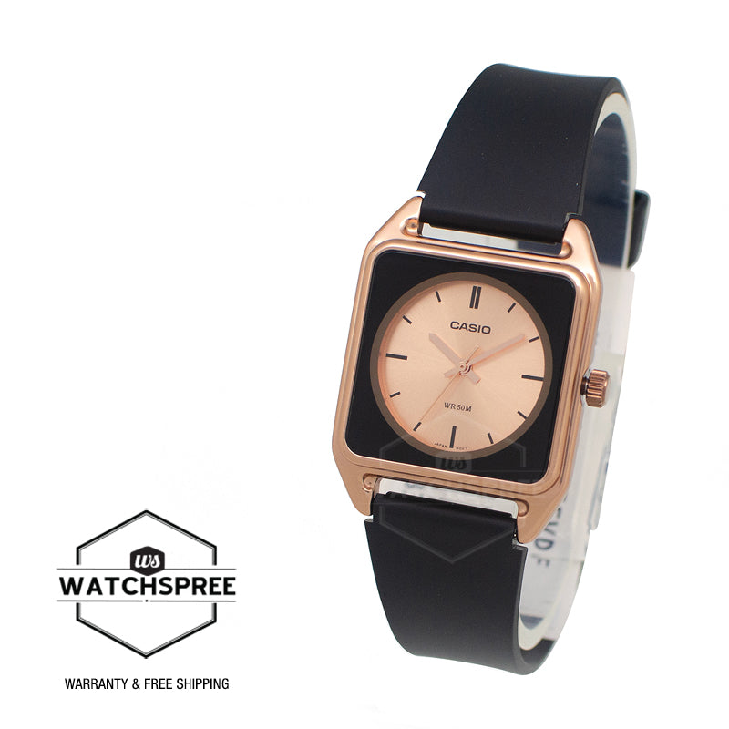 Casio Analog Square Dial Black Resin Band Watch MTPB170-5E MTP-B170-5E ...