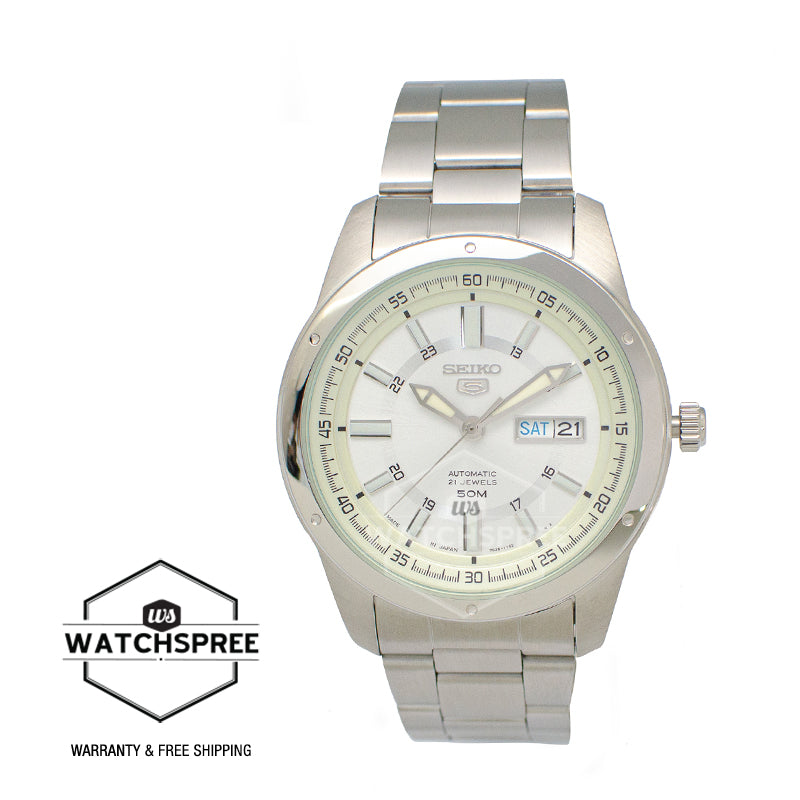 Seiko 5 Sports (Japan Made) Automatic Silver Stainless Steel Band Watch ...