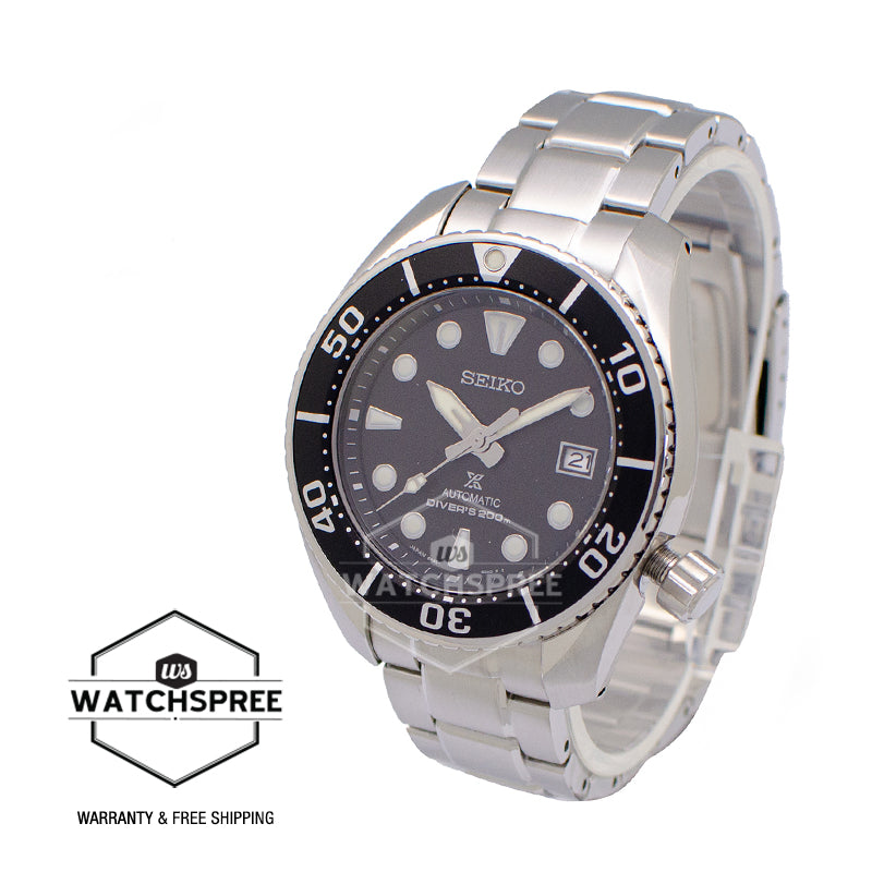 Seiko Prospex (Japan Made) Diver Automatic Silver Stainless Steel Band ...