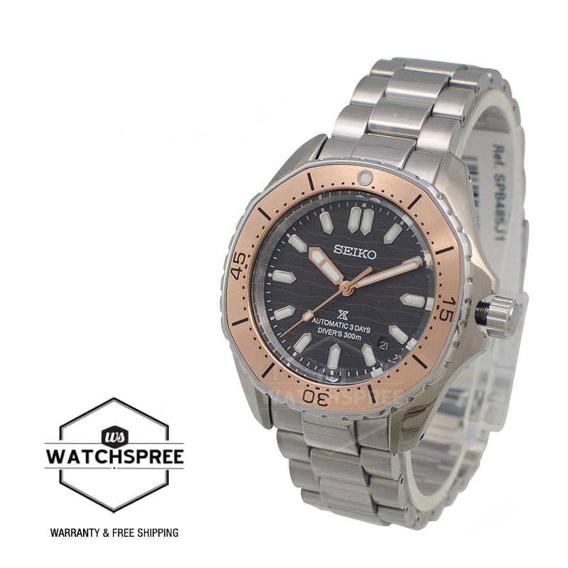 Seiko Prospex (Japan Made) Automatic Diver's Stainless Steel Band Watch ...