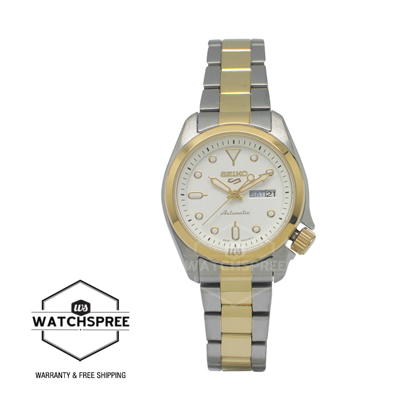 Seiko Women's 5 Sports Automatic Two-Tone Stainless Steel Band Watch ...