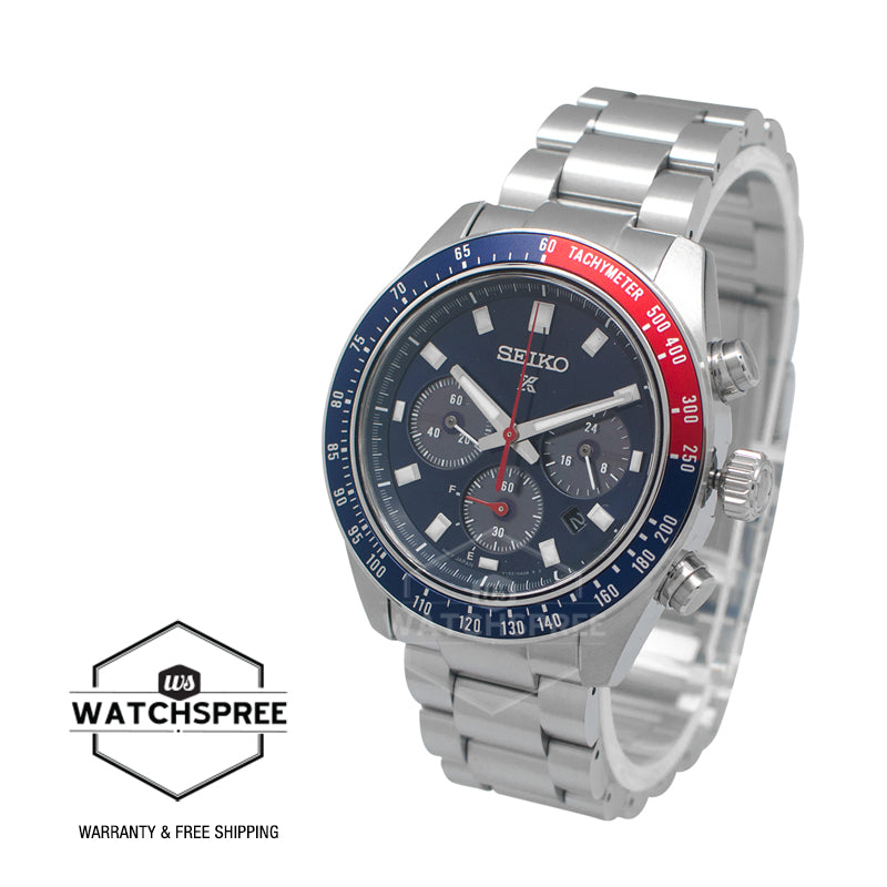 Seiko Prospex Solar Speedtimer Stainless Steel Band Watch SSC913P1 ...