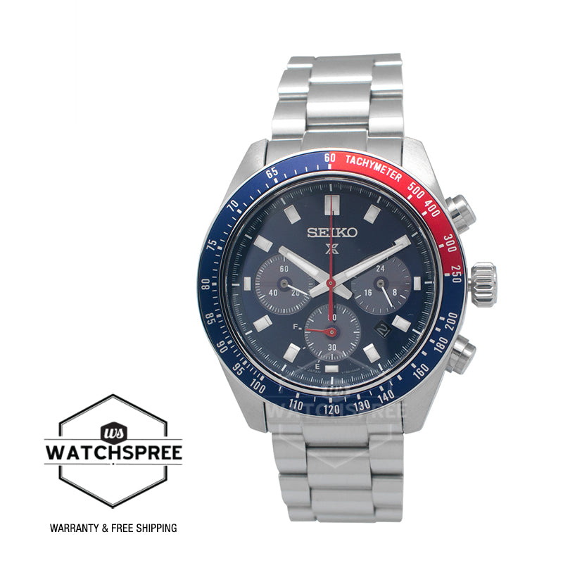 Seiko Prospex Solar Speedtimer Stainless Steel Band Watch SSC913P1 ...