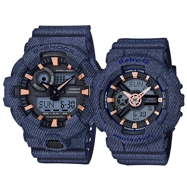 Casio Baby-G & G-Shock Couple Watches BA110DE-2A1 / GA700DE-2A [Couple ...