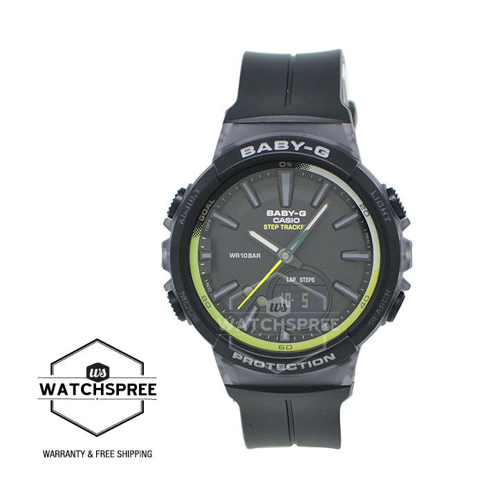 Casio Baby-G For Running Series Step Tracker Black Resin Band Watch ...