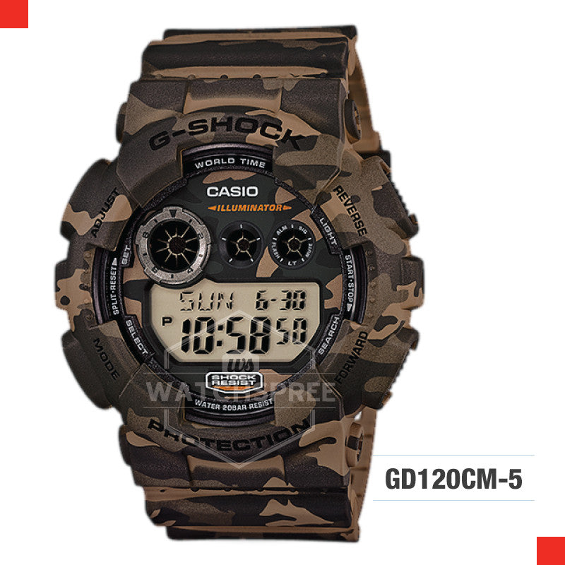 Casio G-Shock Special Color Series Camouflage Series Brown Resin Watch ...