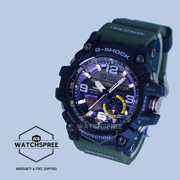 Casio G-Shock Master of G Mudmaster Series Green Resin Band Watch ...