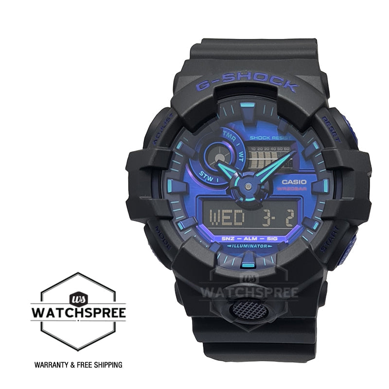 Casio G-Shock Special Colour Model GA-700 Lineup Black Resin Band Watch ...