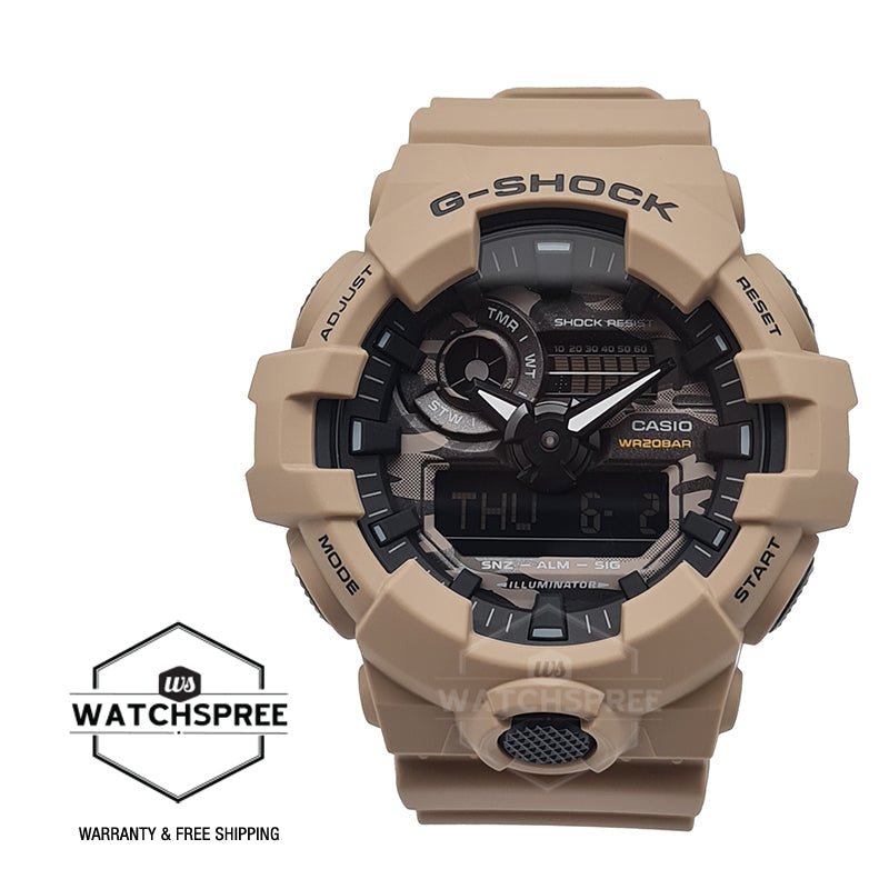 Casio G-Shock Special Colour Model GA-700 Lineup Khaki Brown Resin Band ...