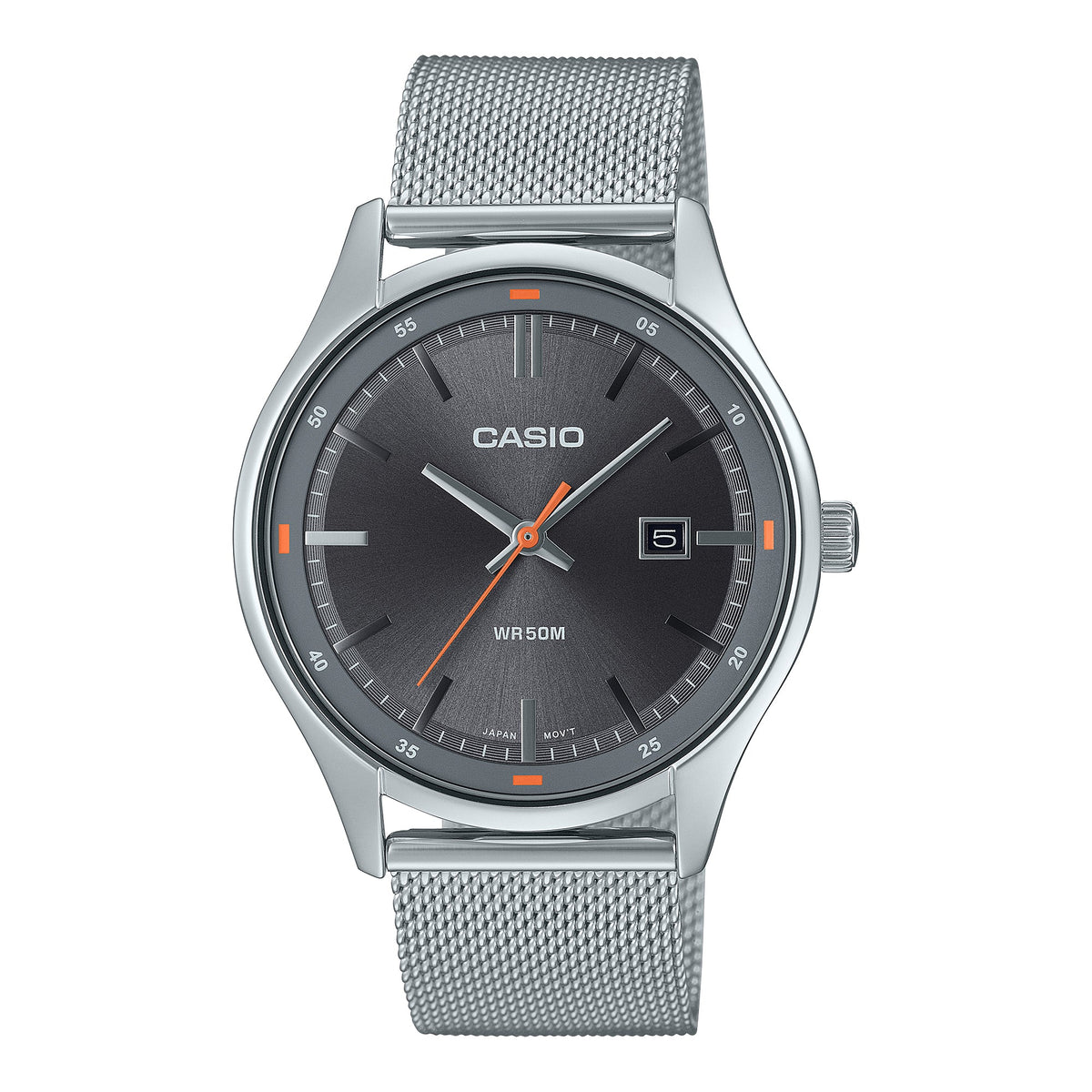 Casio Men's Analog Sporty Stainless Steel Mesh Band Watch MTPE710M-8A ...