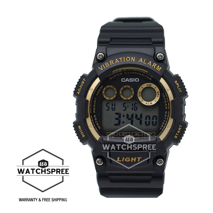 Casio Standard Digital Black Resin Band Watch W735H-1A2 W-735H-1A2 ...