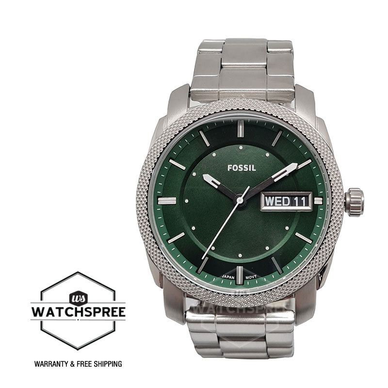 Fossil Men's Machine Three-Hand Date Stainless Steel Watch FS5899 ...