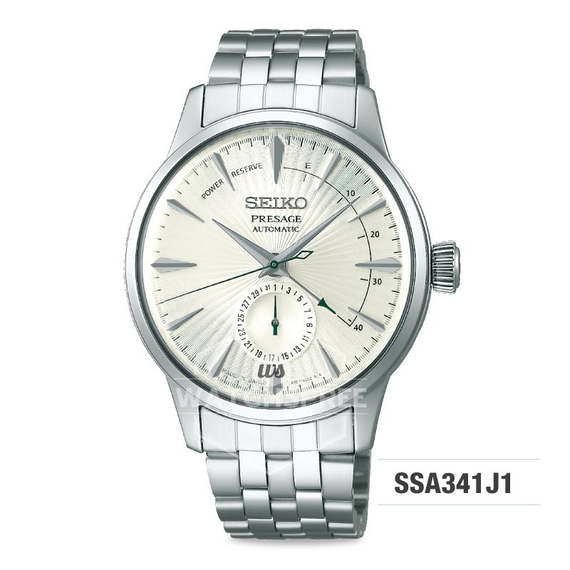 Seiko Presage (Japan Made) Automatic Silver Stainless Steel Band Watch ...